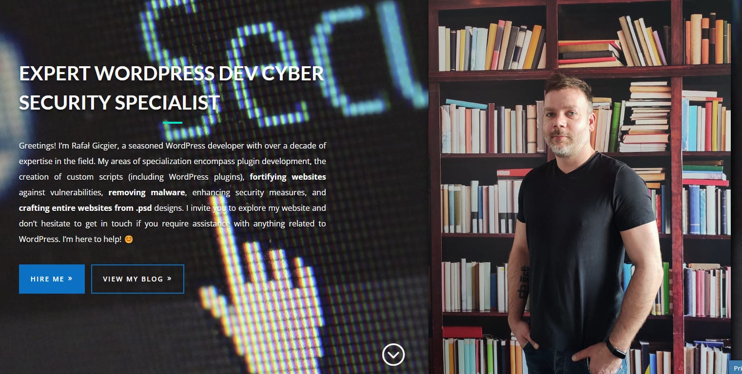 Expert WordPress Developer for Hire - Rafal Gicgier
